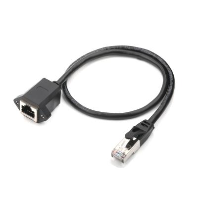 China RJ45 Shielded Cable Assembly, 8P8C Jack to Plug with STP 24AWG x4P Wire for sale
