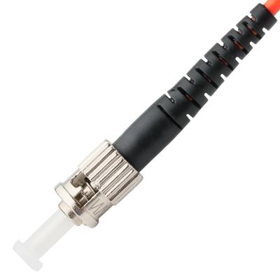 China ST/PC Duplex Fiber Optic Patch Cable - MM 62.5/125 PVC Orange Jacket for sale