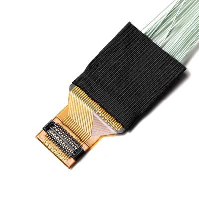 China Custom 30 Pin Micro Coax LCD Display Cable Assembly 0.4mm Pitch 200mm for sale