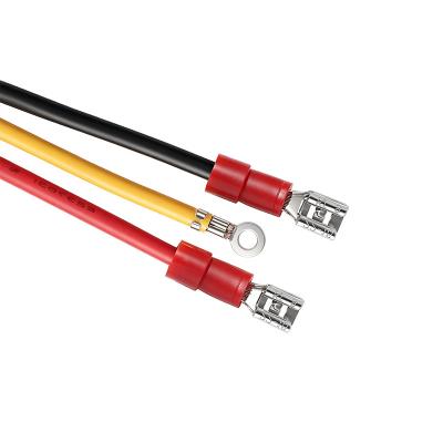 China PCT-2-3 3 Pole Lever Nut Wire Connector 18AWG Harness with 187 Quick Disconnect for sale