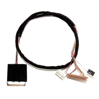 China 40PIN To 30PIN LVDS Cable Assembly   Connector 20345 040T 32R to DF13 for sale