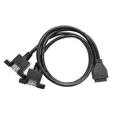 Chine Bâti de panneau d'USB 3,0 un x2 au harnais de 20 Pin Header Motherboard Custom Wire à vendre