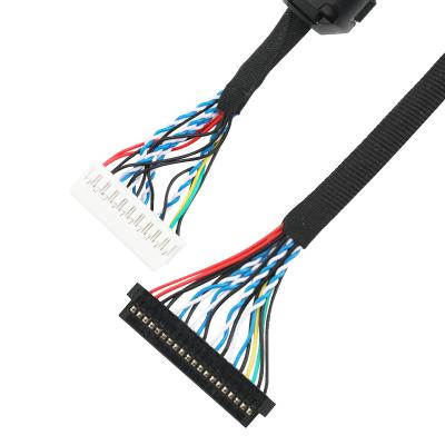 China LVDS EDP cable assembly JST PHDR-20V to JAE FI-S20S lvds connector cable for sale