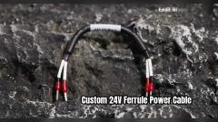 Custom 24V 18AWG Ferrule Power Cable Assembly Solution