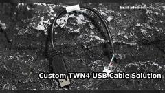 Custom TWN4 USB 2.0 Shielded Cable Assembly 20cm