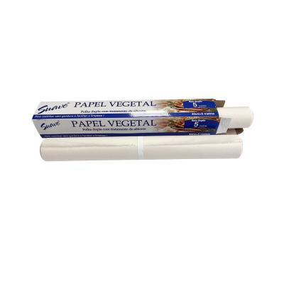 China Widely Used Waterproof Greaseproof Air Fryer Parchment Paper Roll with Release Paper for sale