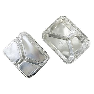 China Custom Order Accepted Aluminum Foil Food Container for Rectangular Muffin Packaging for sale