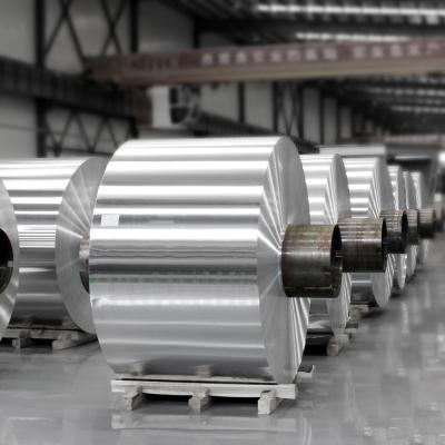 Cina 18 micron carta da imballaggio per alimenti in foglio di alluminio Jumbo roll con spessore personalizzato in vendita