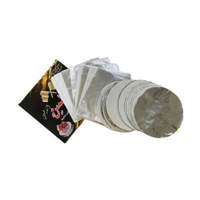 China Silver 8011 Alloy Hookah Shisha Foil Sheet for Low MOQ 12*12 Hookah Accessories for sale