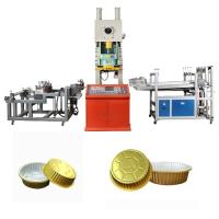 China Automatic Grade Automatic Aluminum Foil Container Punching Machine for Food Packaging for sale