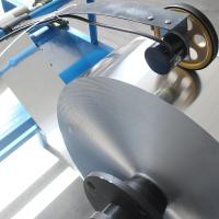 China Plastic Packaging Material Small Kitchen Foil Rewinder Machine at 1350*840*960 Size for sale