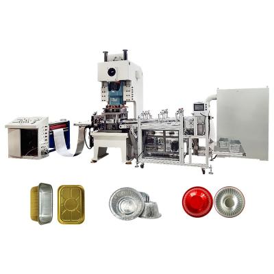 Cina 7.5KW Potenza del motore principale Macchina per la produzione di contenitori alimentari in alluminio con scarto automatico in vendita