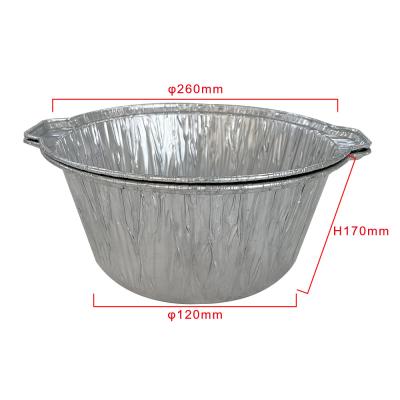 Cina Contenitore per alimenti contenitore pesante monouso in foglio di alluminio con coperchio in vendita
