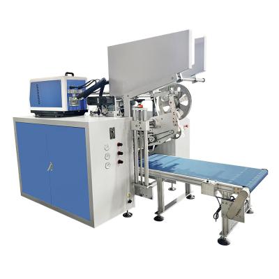 China 20-40pcs/min Output 6 shafts Aluminiumfolie Bakpapier Wikkel- en snijmachine Te koop