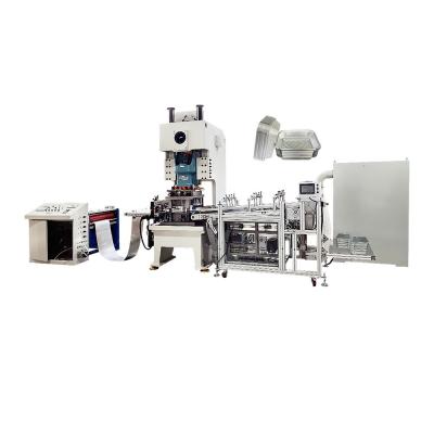 Cina Potenza del motore 7.5KW Fogli d'alluminio Disposable Takeaway Lunch Box Piatti Container Making Machine in vendita