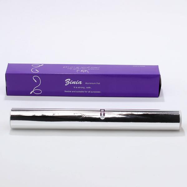 Quality Customized Length Silver Soft Easy Shape Food Grade Baking Foil Paper Household for sale