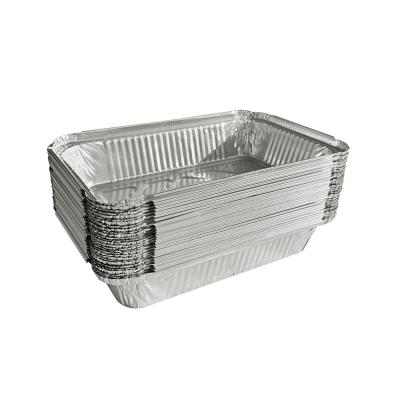 Cina Contenitore di utensili da tavola da pranzo da asporto Padelle in foglio di alluminio per vassoio da barbecue e imballaggi alimentari in vendita