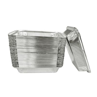 Cina Contenitore di utensili da tavola da pranzo da asporto Padelle in foglio di alluminio per vassoio da barbecue e imballaggi alimentari in vendita
