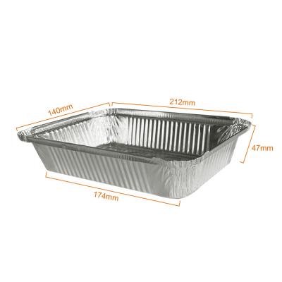 Cina Contenitore di utensili da tavola da pranzo da asporto Padelle in foglio di alluminio per vassoio da barbecue e imballaggi alimentari in vendita