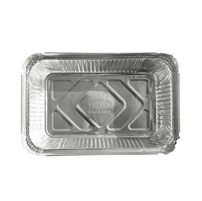 Cina Contenitore di utensili da tavola da pranzo da asporto Padelle in foglio di alluminio per vassoio da barbecue e imballaggi alimentari in vendita