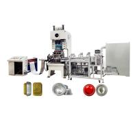 China Aluminum Foil Restaurant Takeout Container Making Machine with Pneumatic Power Source for sale