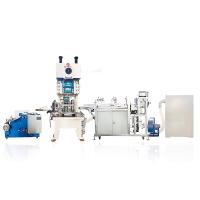 China Aluminum Foil Restaurant Takeout Container Making Machine with Pneumatic Power Source for sale