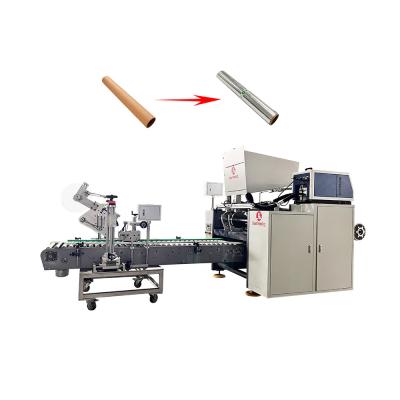 Cina Macchina per il ripiegamento di piccoli rotoli di foglio di alluminio con frizione magnetica a polvere 25N.m. in vendita