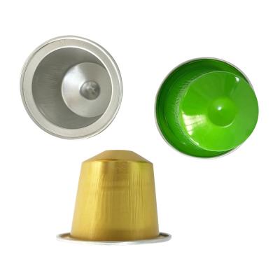 China Custom Order Empty Coffee Capsule for Nespresso Coffee Aluminium Foil Disposable Capsules for sale