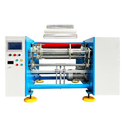 Cina Semi-automatica 3KW 2 albero Heavy Duty Aluminium Foil Roll Silicone Paper Rewinder Machine in vendita