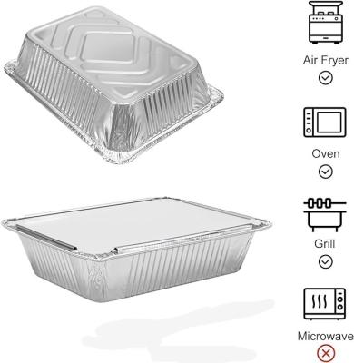 Chine Container jetable en feuille d'aluminium pratique pour l'emballage et la livraison des aliments à vendre
