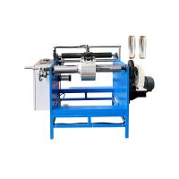 China Electric Driven Manual Stretch Film Rewinding Machine for Plastic Packaging Material for sale
