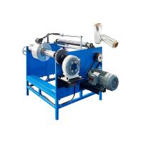 China Electric Driven Manual Stretch Film Rewinding Machine for Plastic Packaging Material for sale