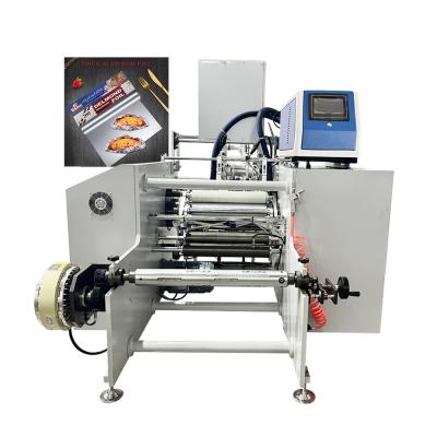 China Automatic Aluminium Foil Slitting Rewinding Machine for Baking Paper Roll and PVC Sheet Roll for sale