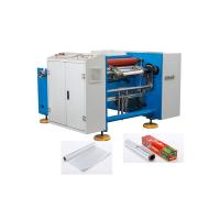 China Packaging Type Case Semi-automatic Rewinder Machine for Heavy Duty Aluminium Foil Roll for sale