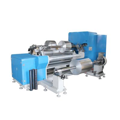 China 1650mm Aluminiumfolie roll slitter rewinder machine voor case verpakking luchtdruk 0.6Mpa Te koop