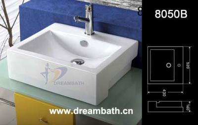 China Rectangular bathroom sink for sale