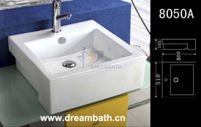 China Rectangular bathroom basin for sale