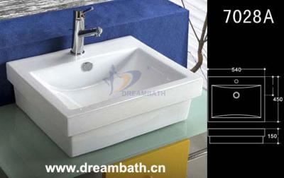 China Rectangle bathroom sink for sale
