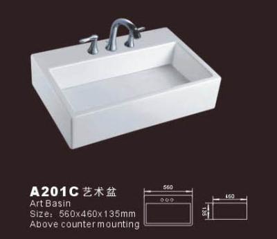 China Vessel rectangular sink for sale