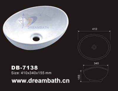 China Oval ceramic sink for sale
