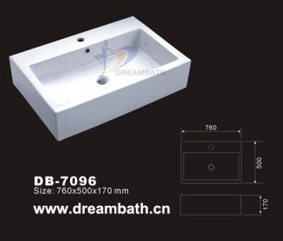 China Rectangular ceramic sink for sale