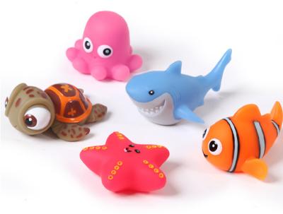 China Wholesale Plastic Squeaky Squirt Animal Rubber Yellow Duck Baby Water Bath Toys for Kids Infant Toddlers for sale