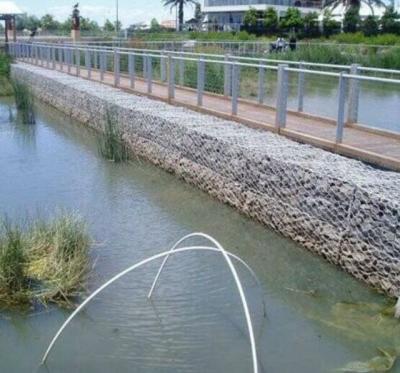 China Het dubbel Verdraaide het Vullen Gabion Netto Landschap van het Mandenrevêtement Te koop