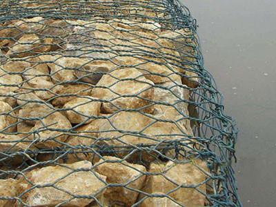 China 60x80mm van de Draadmesh low carbon steel riverbed van de Steenkooi het Stootkussen van de Stabilisatiegabion Te koop
