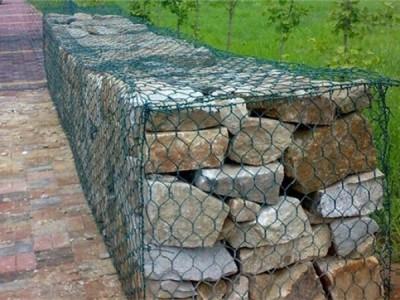 China 60*80mm Gabion van de het Polyethyleendeklaag van de Steenkooi de Bescherming van de de Behoudende Muurhelling Te koop
