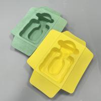 China Biodegradable Molded Pulp Packaging Molded Pulp Insert Paper Pulp Tray With Color for sale