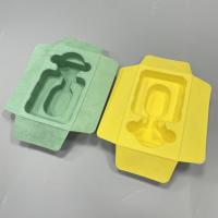 China Biodegradable Molded Pulp Packaging Molded Pulp Insert Paper Pulp Tray With Color for sale