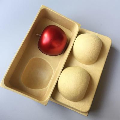 Cina Vassoio biodegradabile della stampa bagnata, cartapesta modellata di carta di bambù in vendita