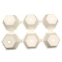China White Bagasse Sugarcane Packaging , Compostable Moulded Pulp Tray for sale