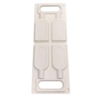 China Disposable Bamboo Paper Tray , Antioil Compostable Clam Shell Containers for sale
